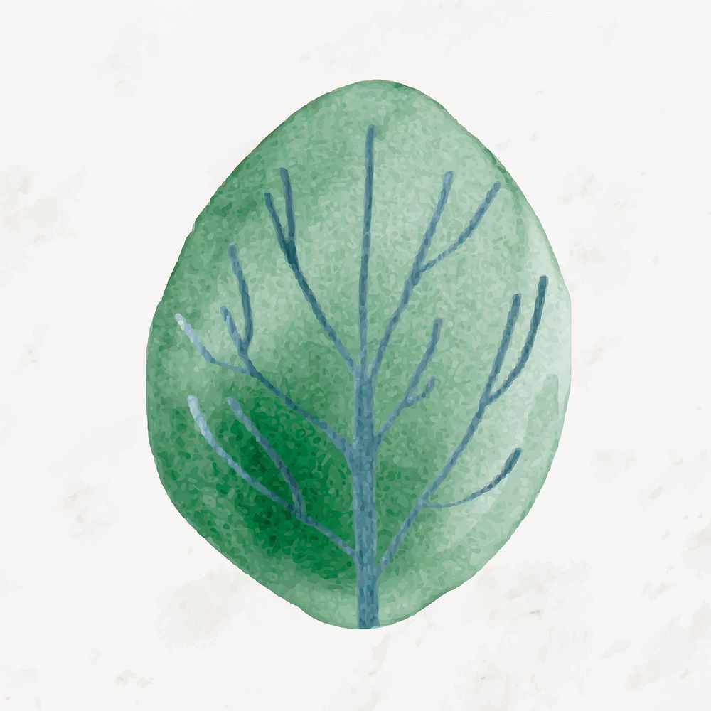 Paper tree sticker, aesthetic nature | Premium Vector Illustration ...