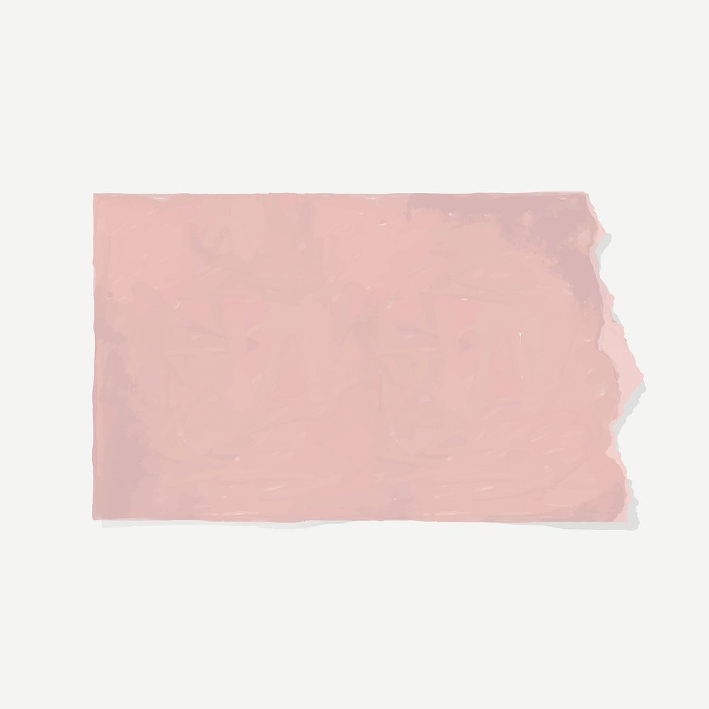 Pink ripped paper, aesthetic stationery | Premium Vector Illustration ...
