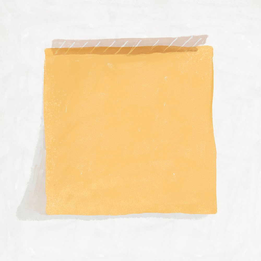 Yellow note paper, aesthetic stationery | Premium PSD Illustration ...