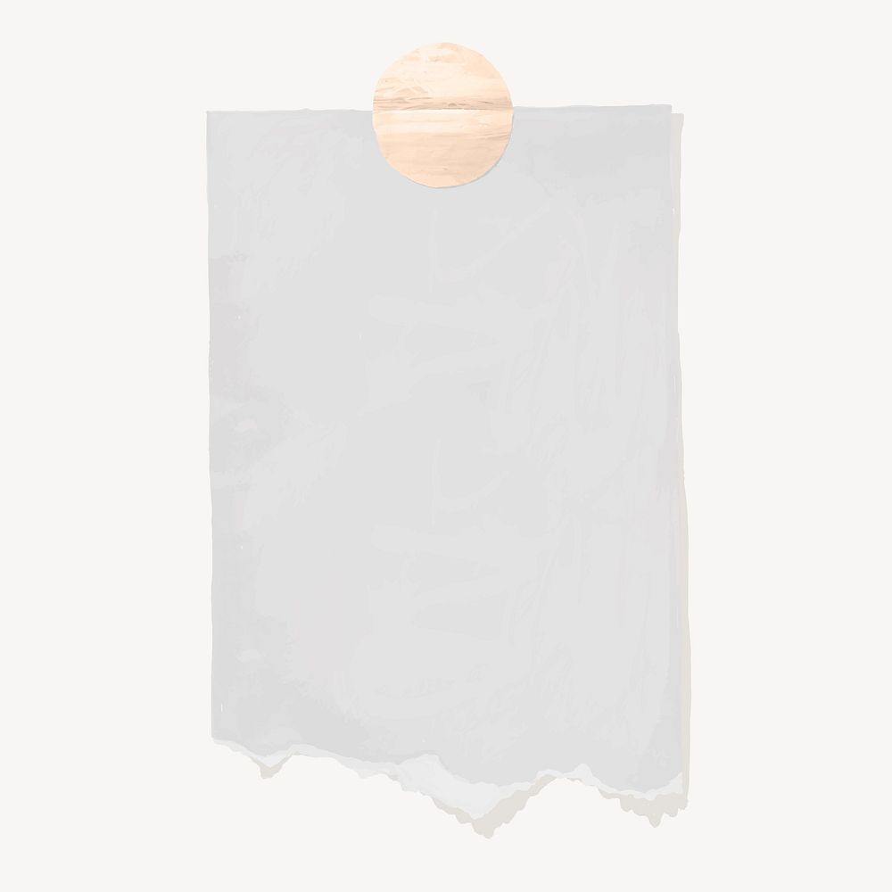 White ripped paper, aesthetic stationery | Premium Vector Illustration ...