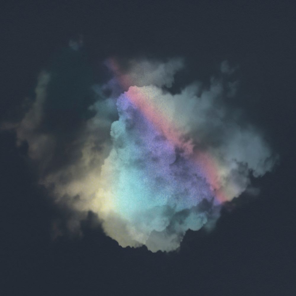 Colorful cloud design element psd | Premium PSD - rawpixel