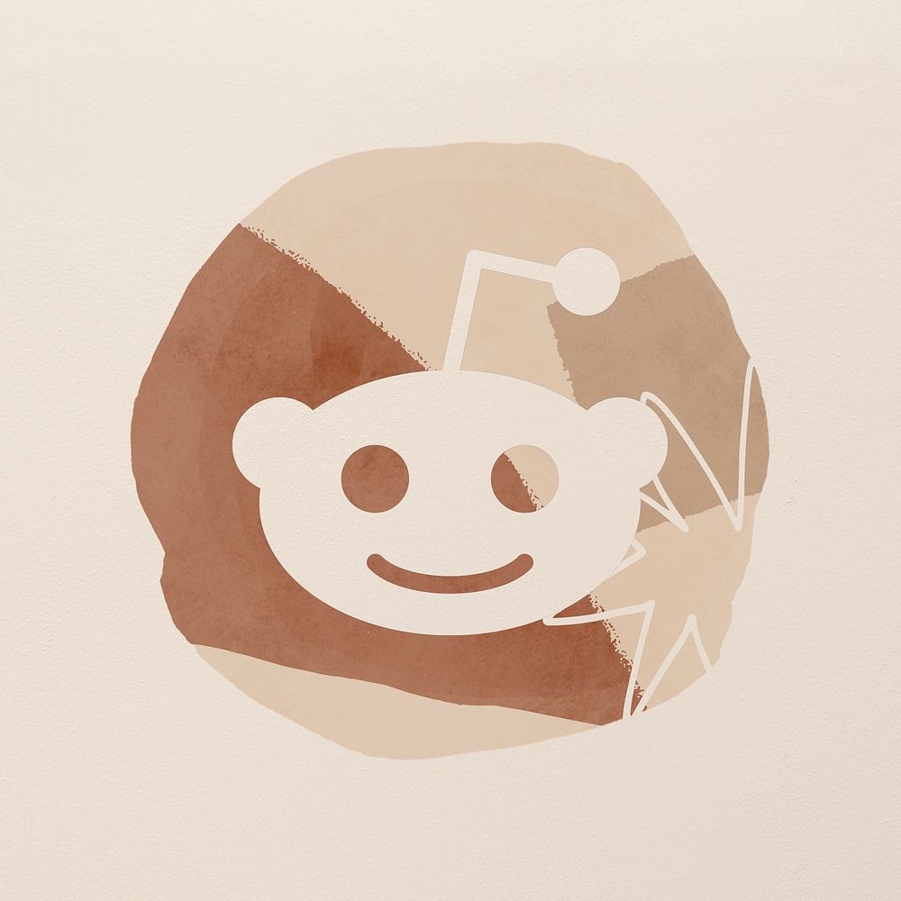 Reddit logo watercolor design. Social | Free PSD - rawpixel