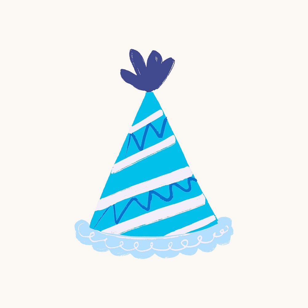 Party hat sticker, celebration illustration | Premium PSD - rawpixel