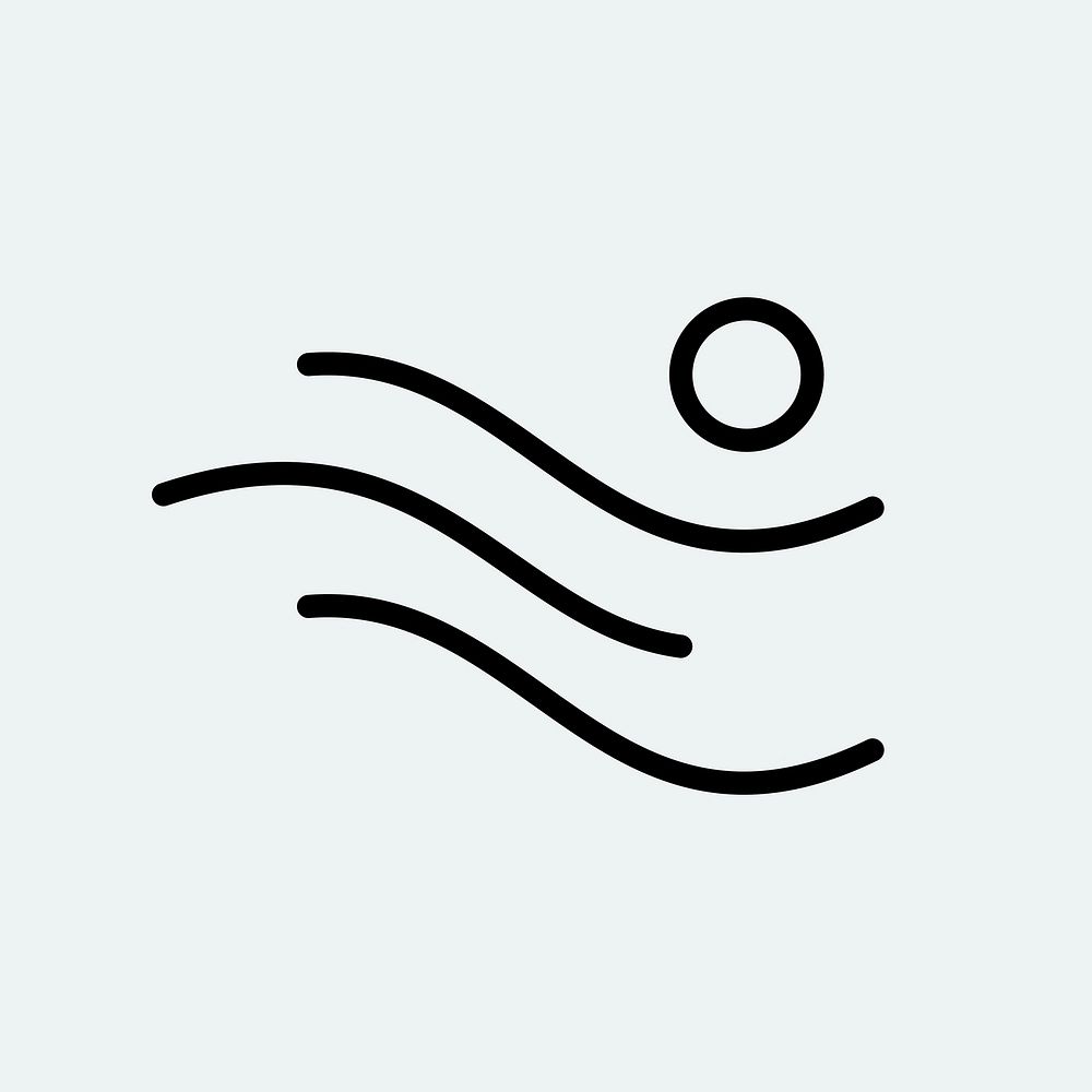 Minimal wave logo element, sports | Premium Vector - rawpixel