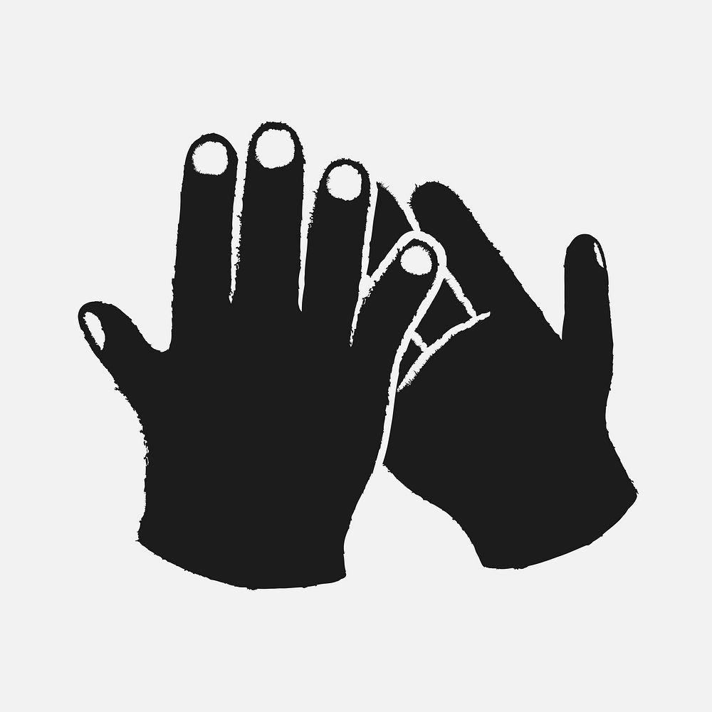High five hands clipart, gesture | Free Photo Illustration - rawpixel