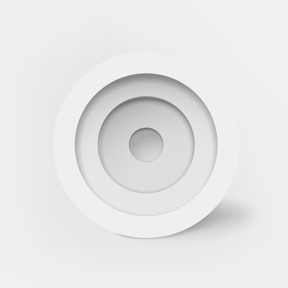 White circle tiles, 3D rendering | Premium PSD - rawpixel