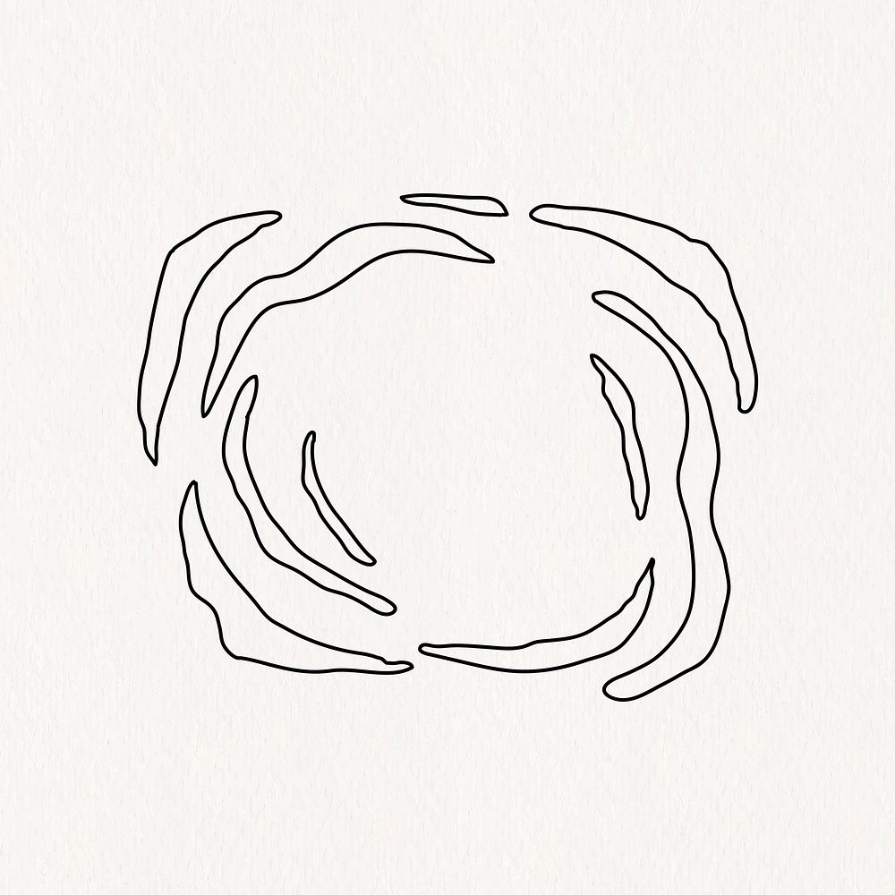 Funky wavy lines, abstract doodle | Premium PSD - rawpixel