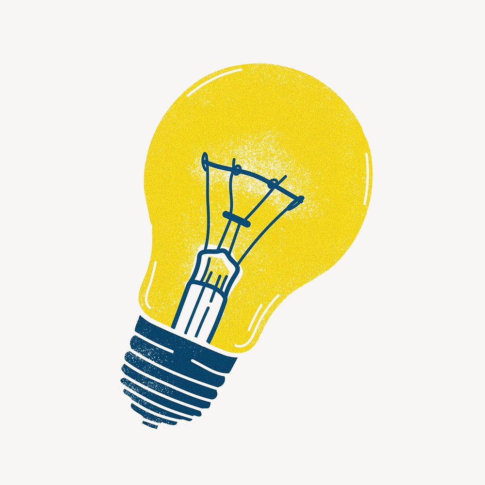 Light bulb collage element, creative | Premium PSD Illustration - rawpixel