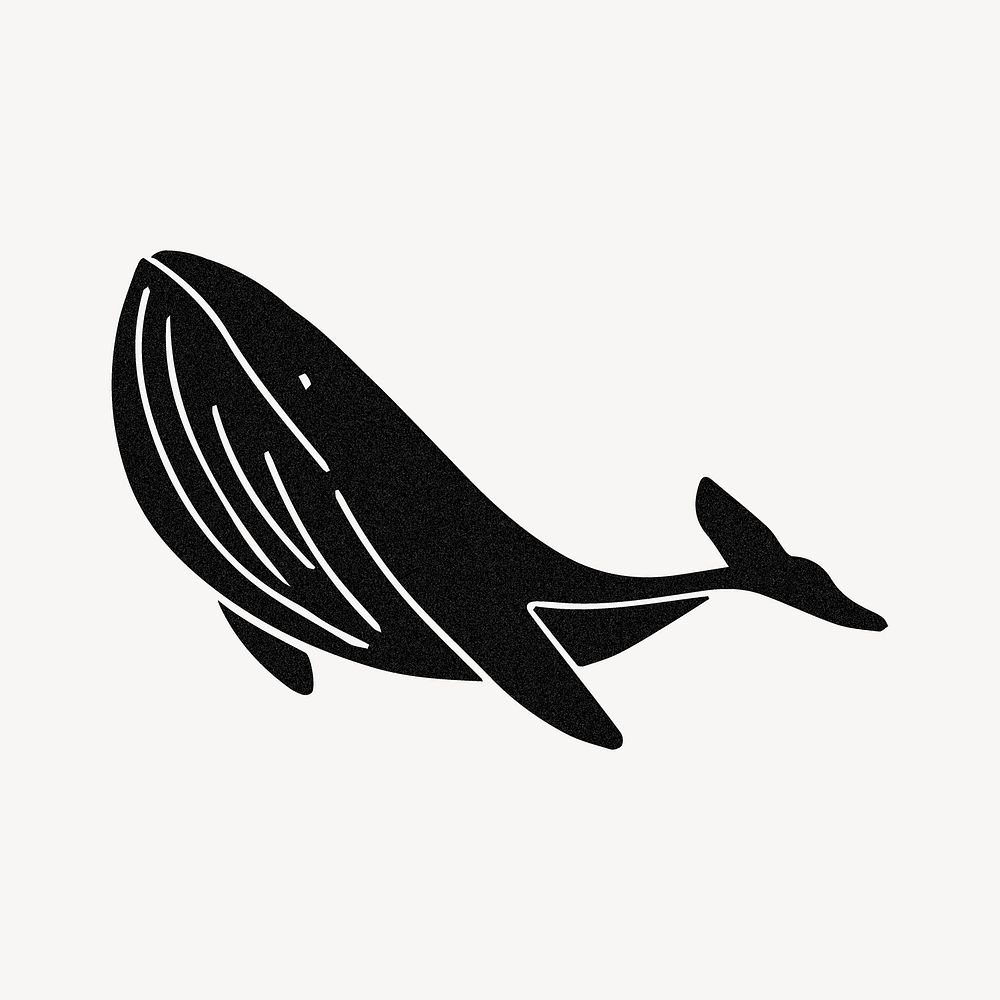 Black whale clipart, sea animal | Premium Vector Illustration - rawpixel