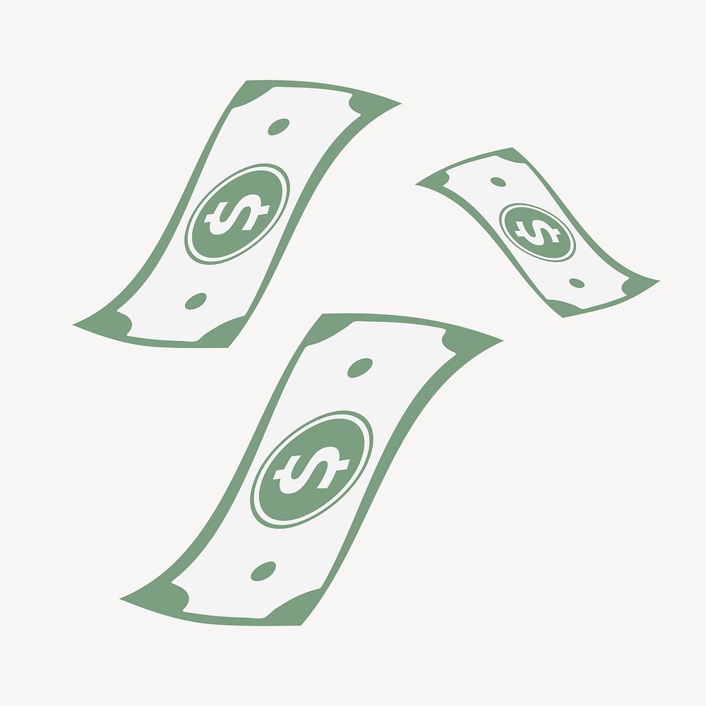 Dollar notes, cute cartoon illustration | Free Photo Illustration ...