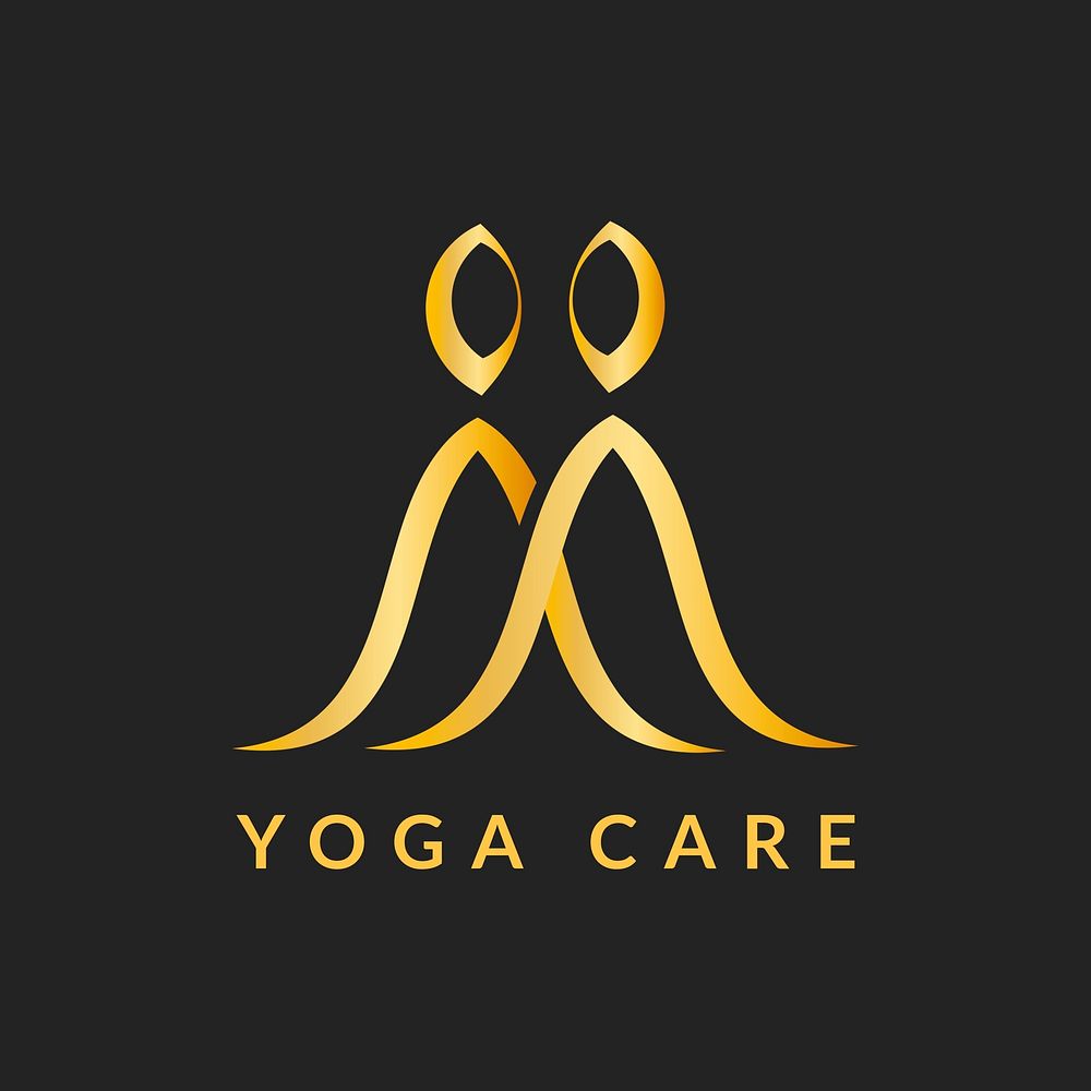 Modern yoga logo template, classy | Premium PSD - rawpixel