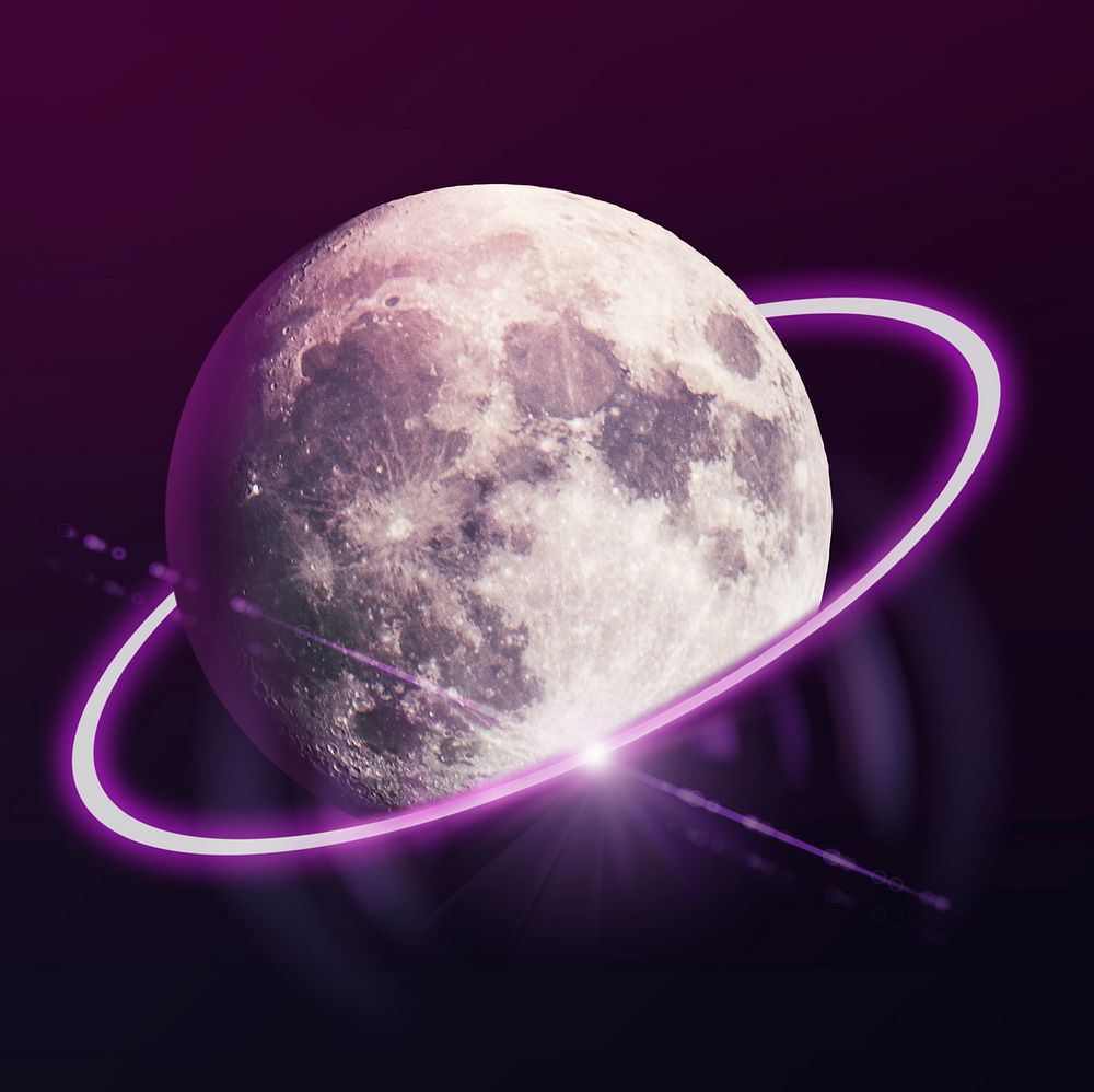 Digital moon, outer space technology | Free Photo - rawpixel