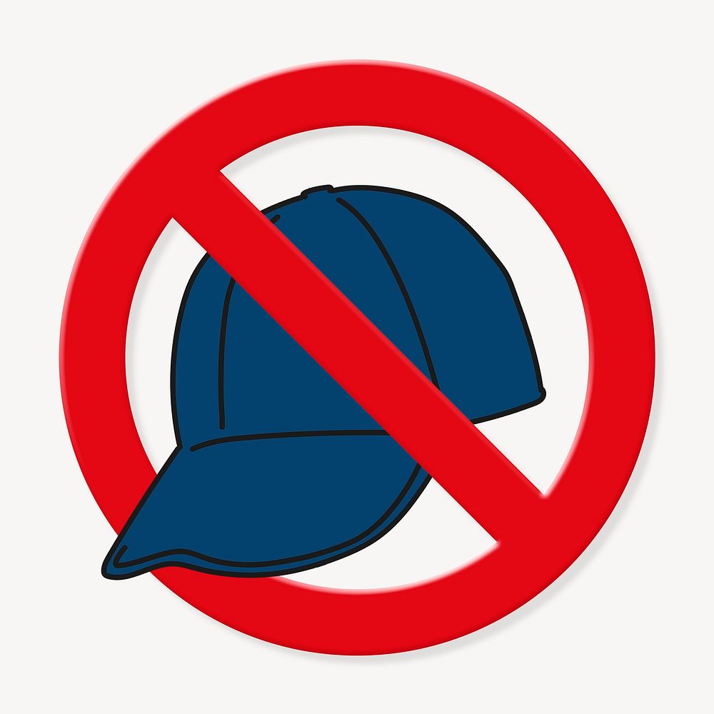 Prohibited sign no cap symbol | Free PSD - rawpixel