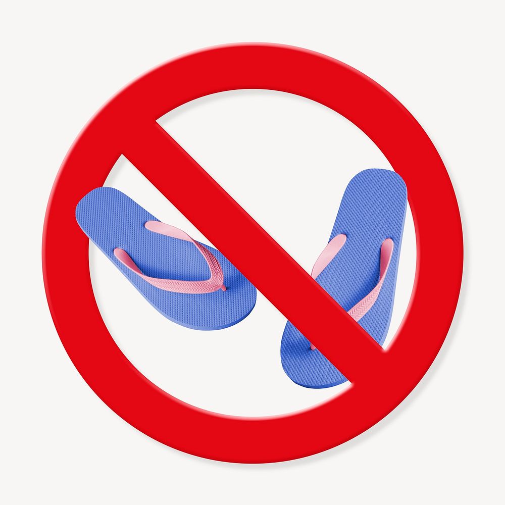 Prohibited sign symbol, no flip | Premium PSD - rawpixel