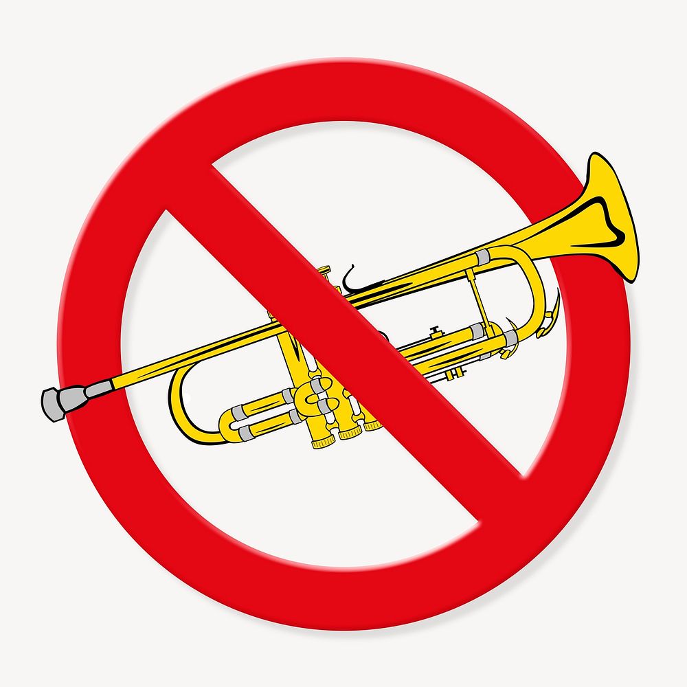 Prohibited sign no honking symbol | Premium PSD - rawpixel