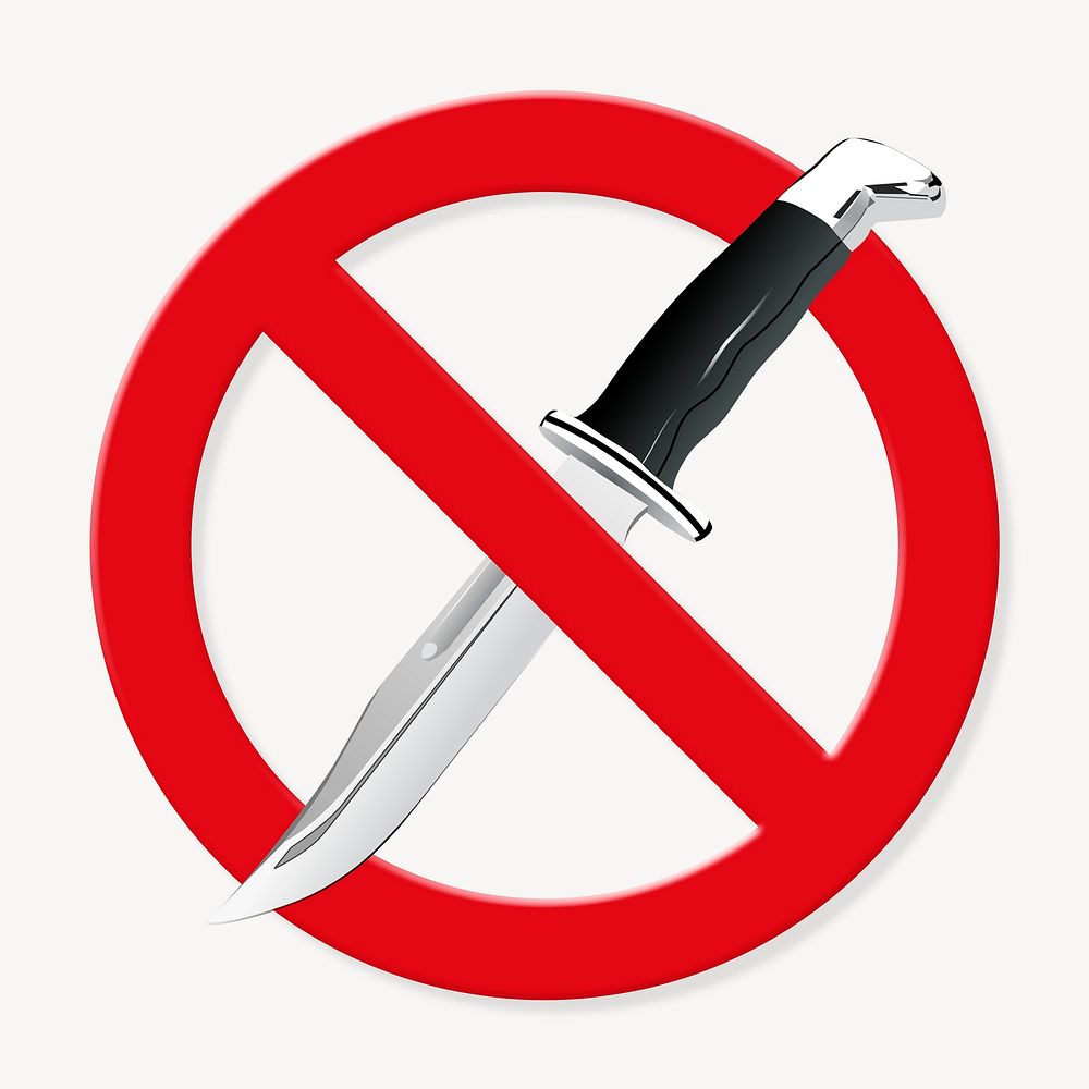 Prohibited sign no weapon symbol | Premium PSD - rawpixel