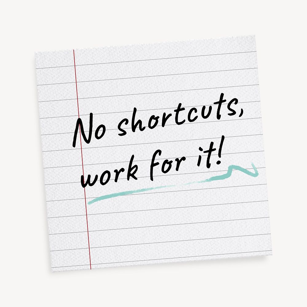Motivational work quote, paper note | Free Photo - rawpixel