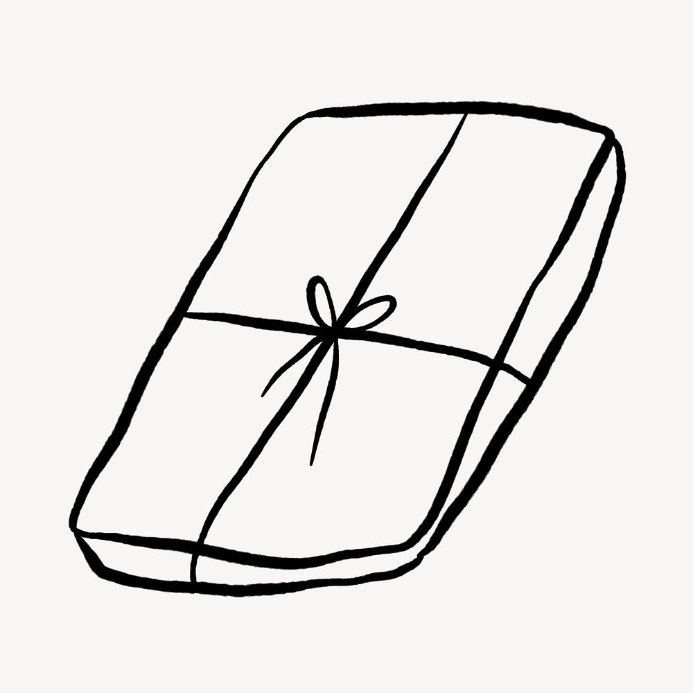 Cute package doodle collage element, | Premium PSD - rawpixel