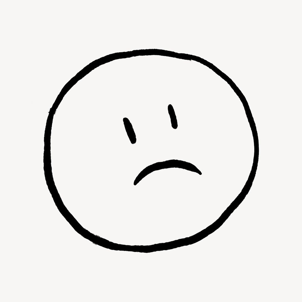 Angry face doodle, drawing illustration, | Free Photo - rawpixel
