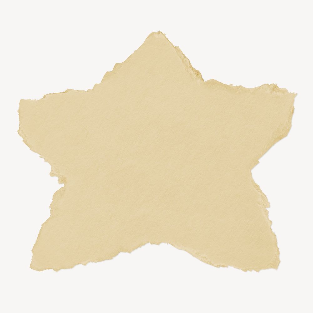 Star ripped paper collage element | Free Photo - rawpixel