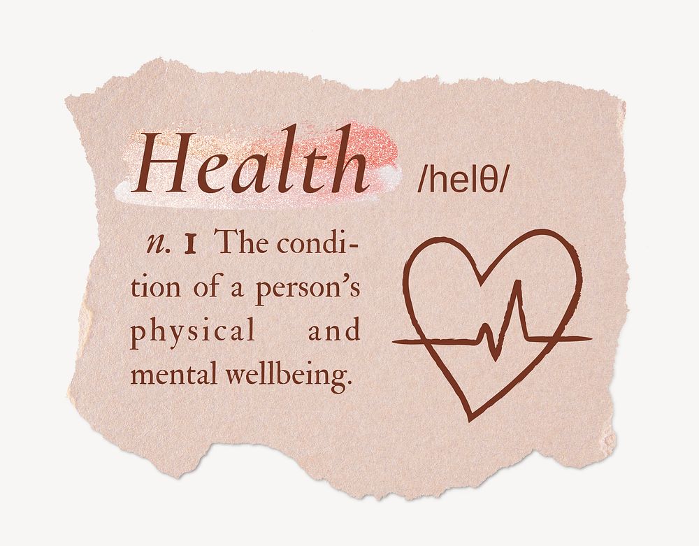 Health definition, ripped dictionary word | Free Photo - rawpixel