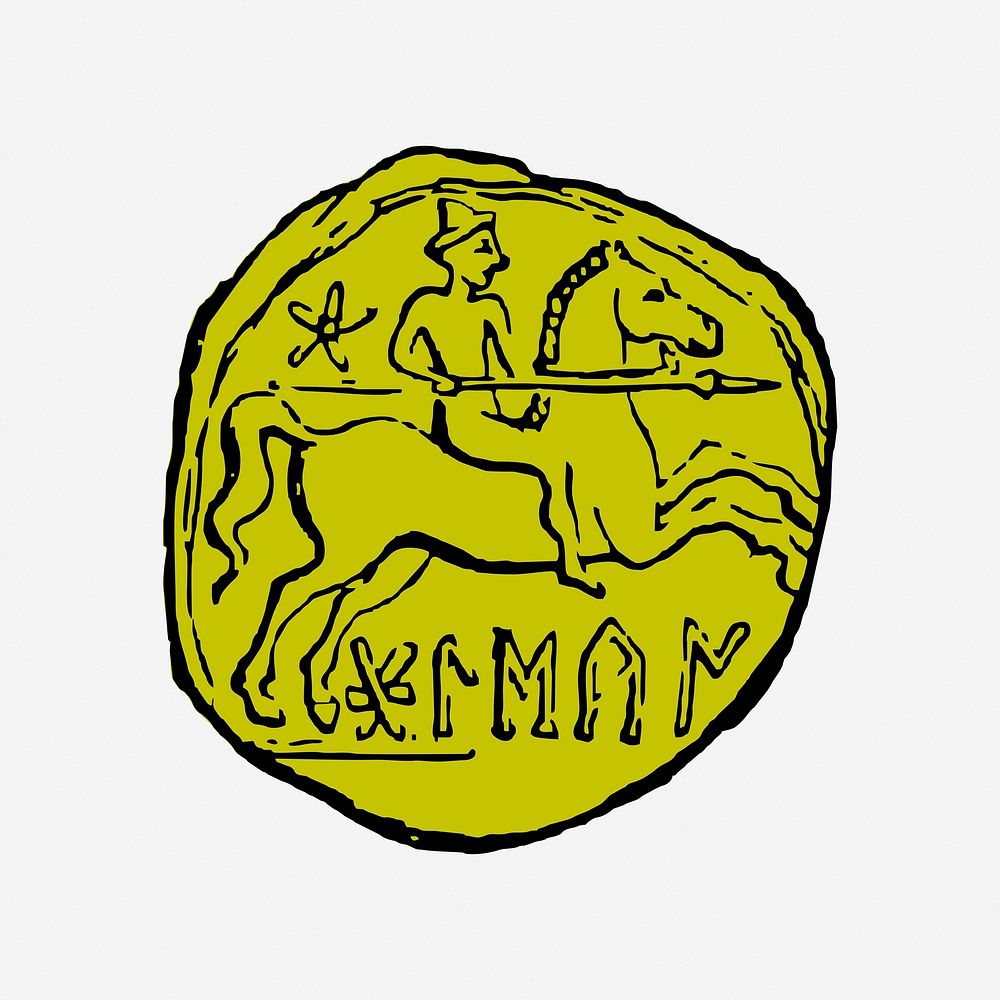 Ancient coin, drawing illustration. | Free Photo - rawpixel