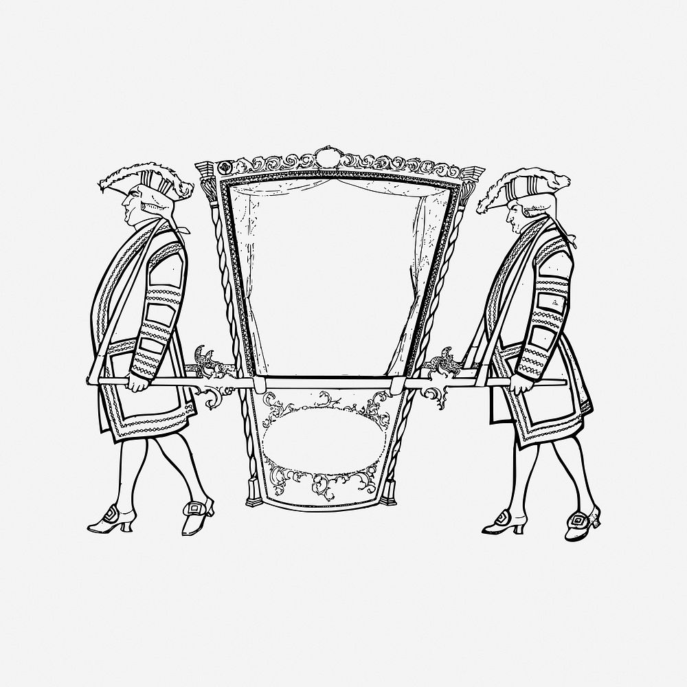 Carriage frame, drawing illustration. | Free Photo - rawpixel