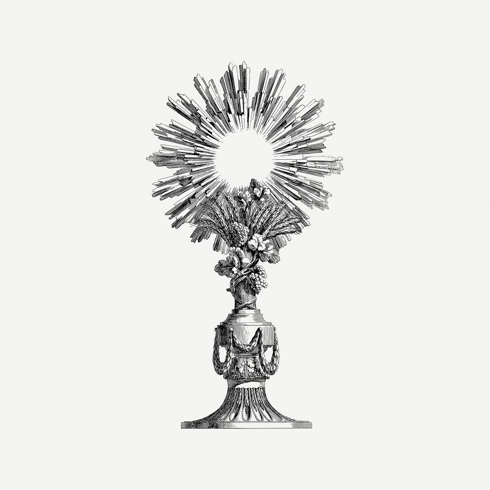 Holy object clipart, vintage illustration | Free PSD Illustration ...