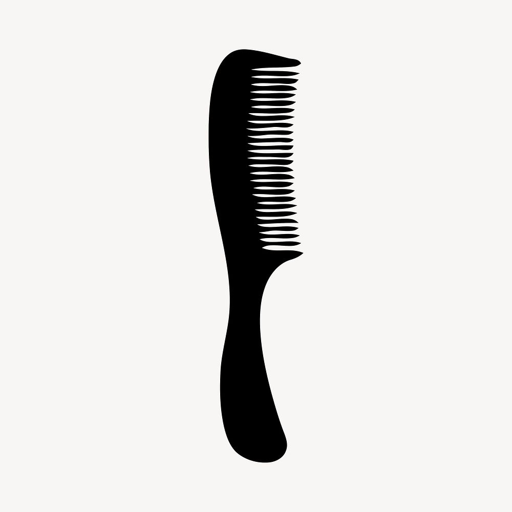 Comb silhouette clipart, salon tool | Free PSD - rawpixel