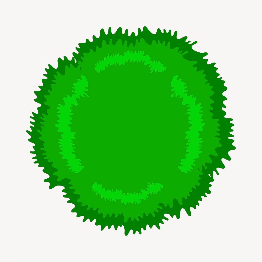 Tree top view clipart, botanical | Free PSD - rawpixel