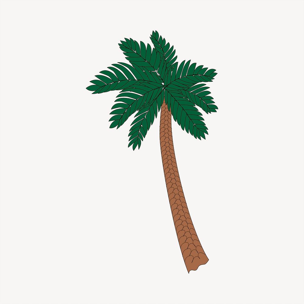 Palm tree, tropical illustration. Free | Free Photo - rawpixel
