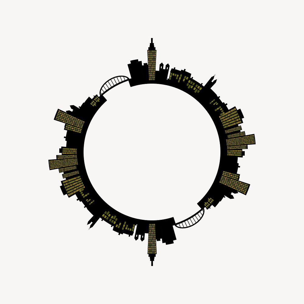 City frame illustration. . | Free Photo - rawpixel