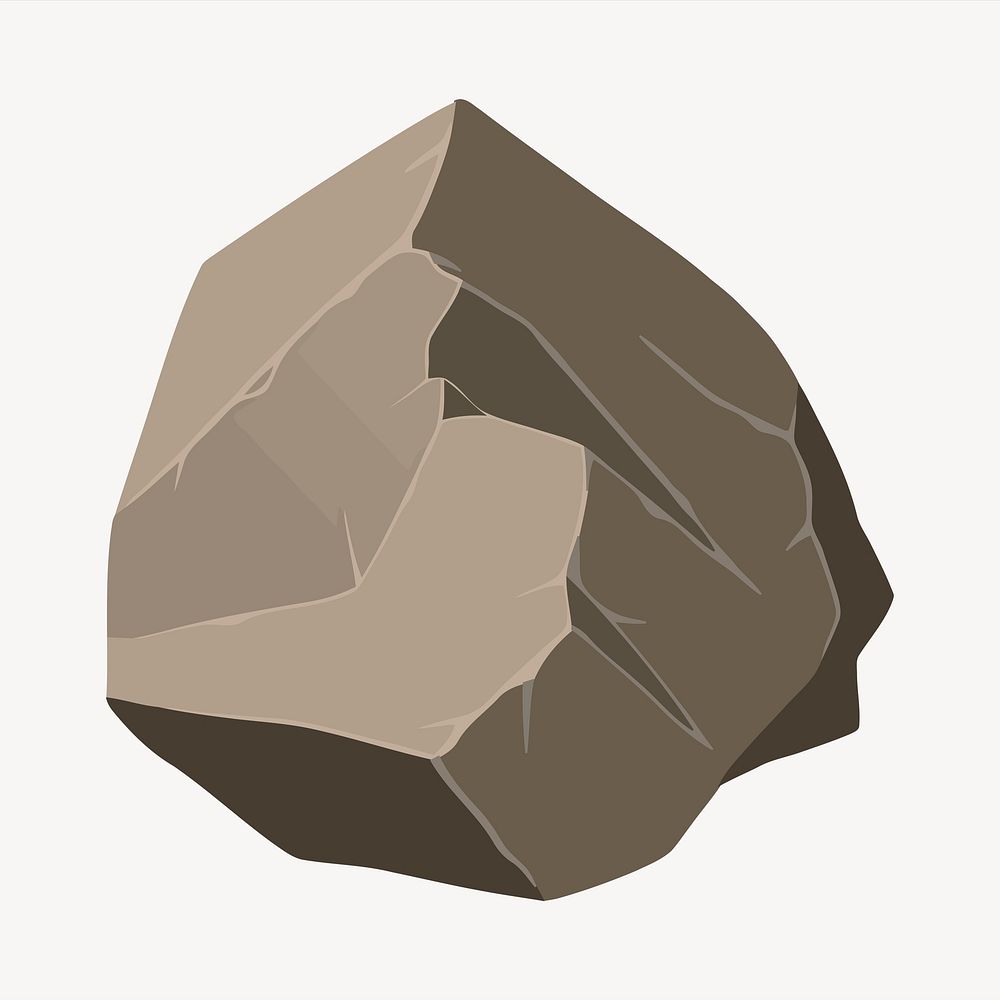 Stone clipart, rock illustration psd | Free PSD - rawpixel