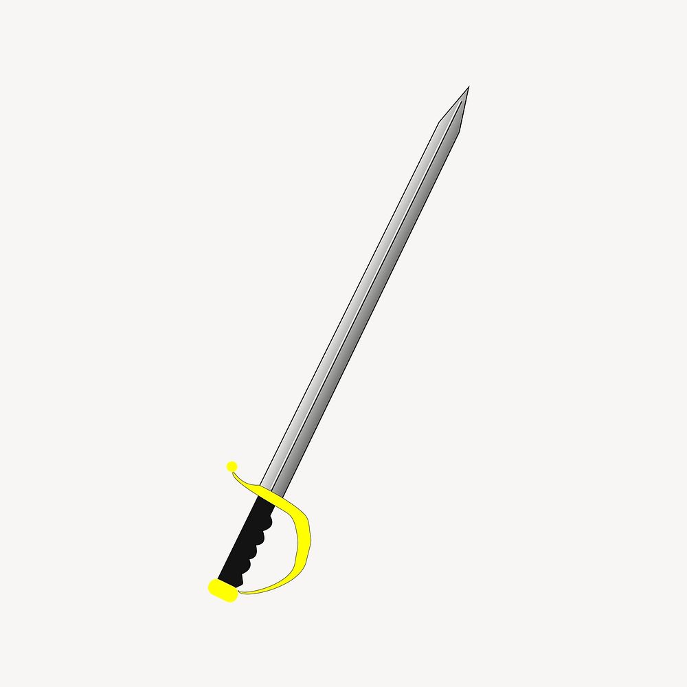 Sword clipart, cute illustration psd | Free PSD - rawpixel