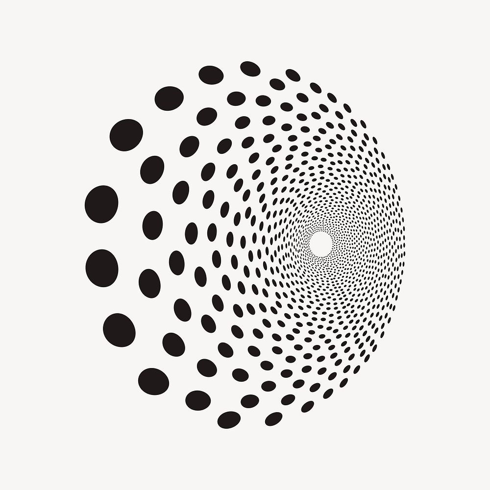 Abstract dots drawing, black and | Free PSD - rawpixel