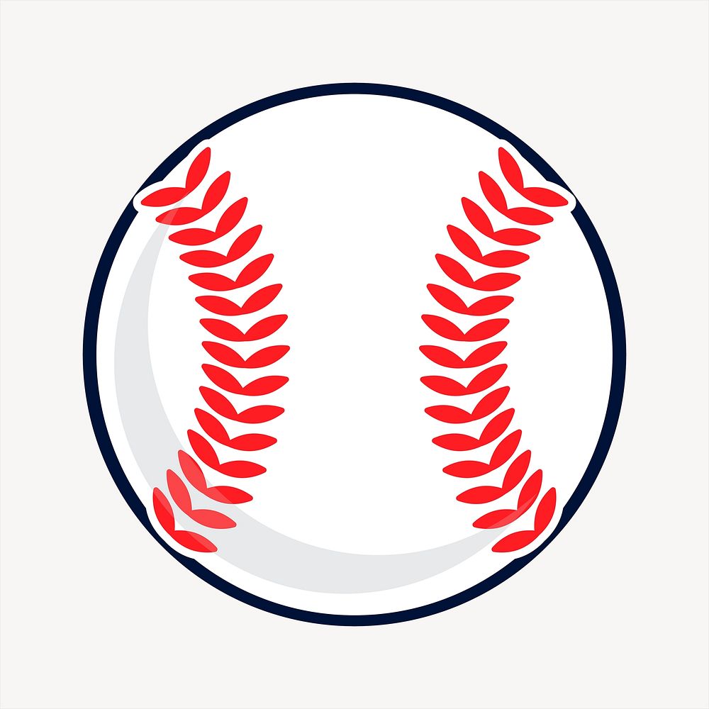 Baseball clipart, sport equipment illustration | Free PSD - rawpixel