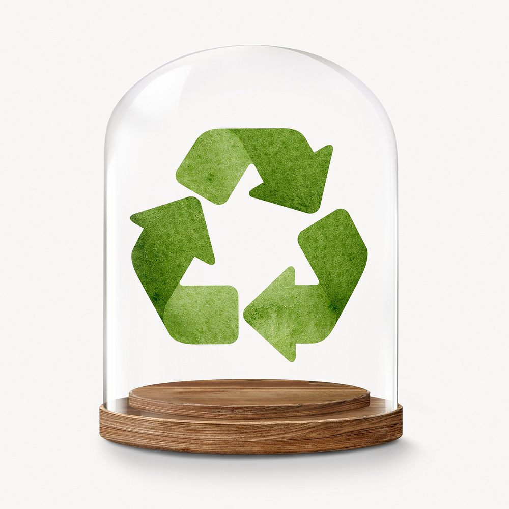Recycle symbol glass dome, environment | Free Photo - rawpixel