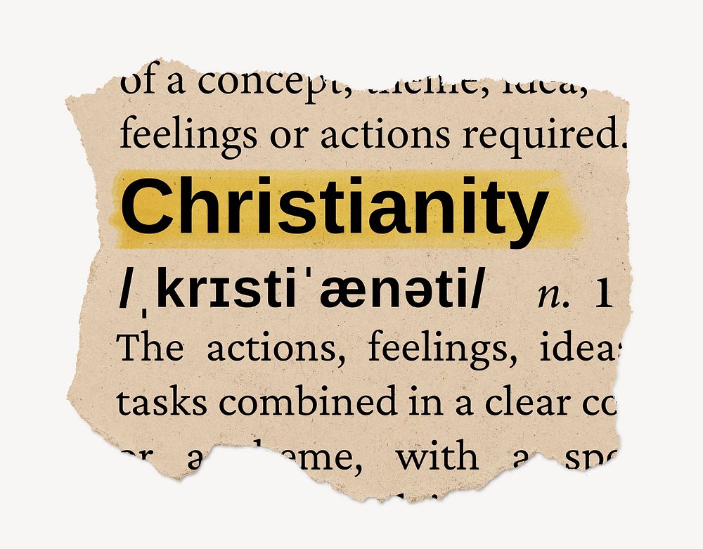 Christianity ripped dictionary, editable word | Free PSD - rawpixel