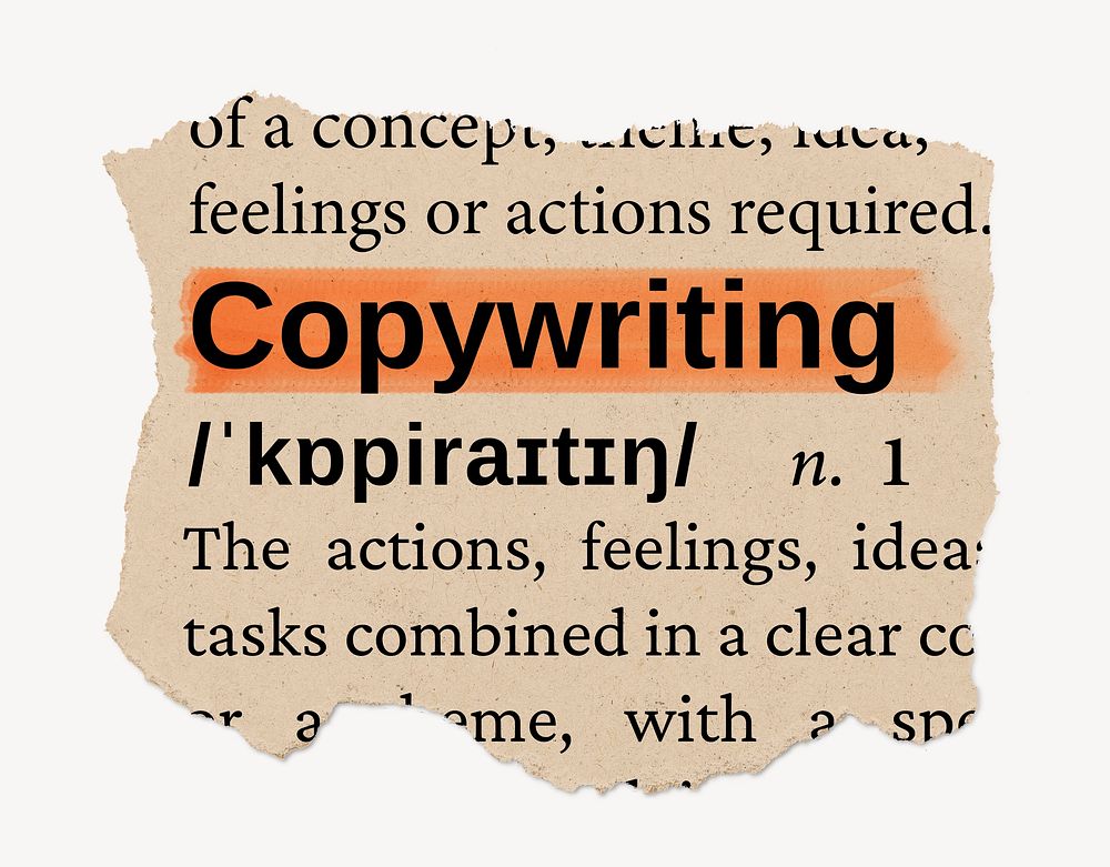 Copywriting dictionary word, vintage ripped | Free Photo - rawpixel