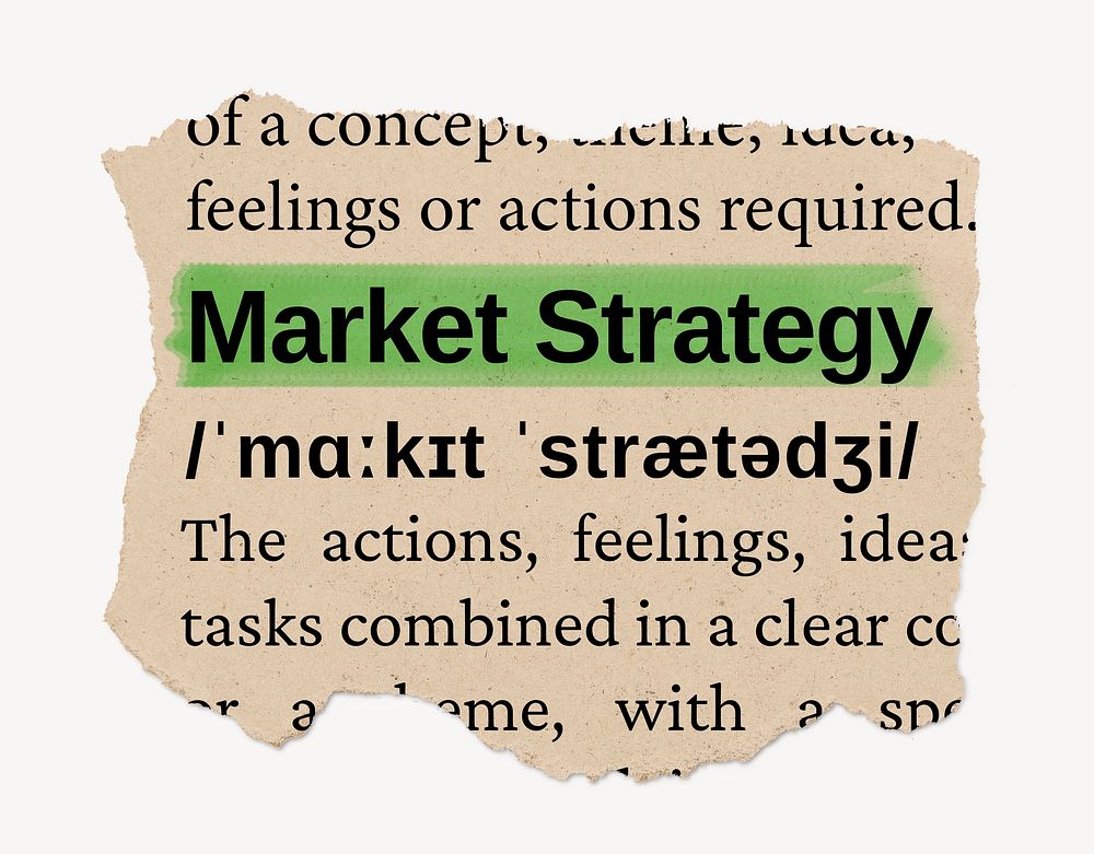 Market strategy dictionary word, vintage | Free Photo - rawpixel