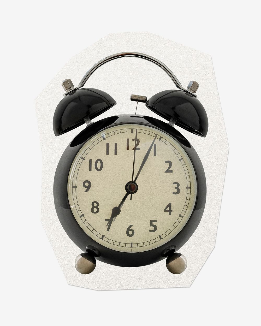 Vintage clock, cut paper, white | Free Photo - rawpixel