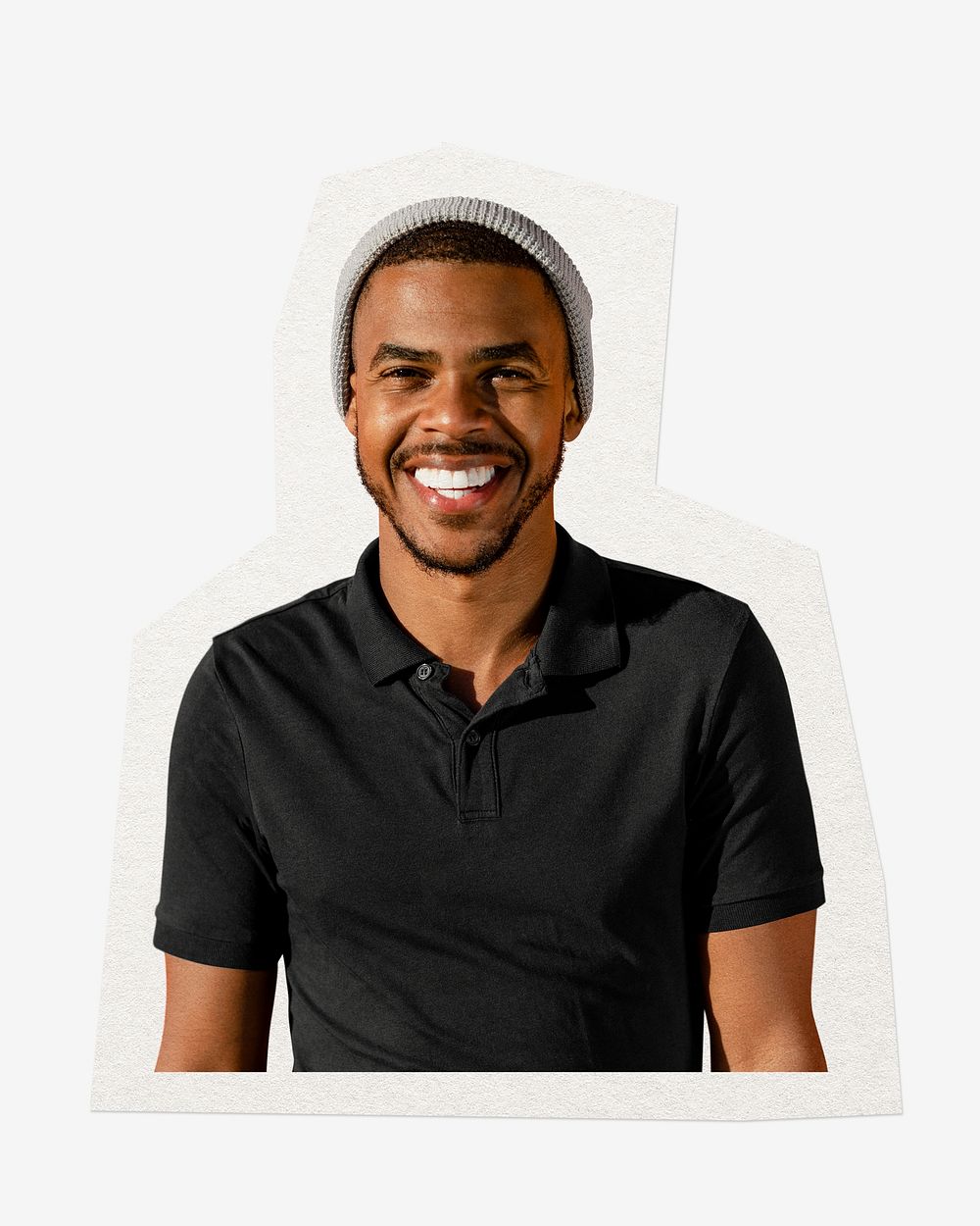 Smiling man, cut paper design | Free Photo - rawpixel