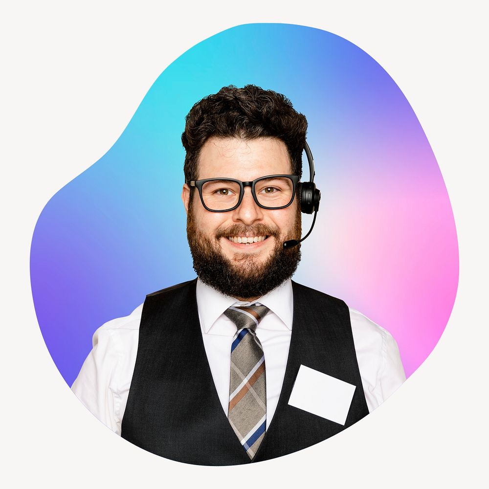 Customer service representative, abstract shape | Free Photo - rawpixel