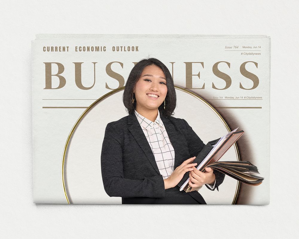 Female economist newspaper, financial business | Free Photo - rawpixel