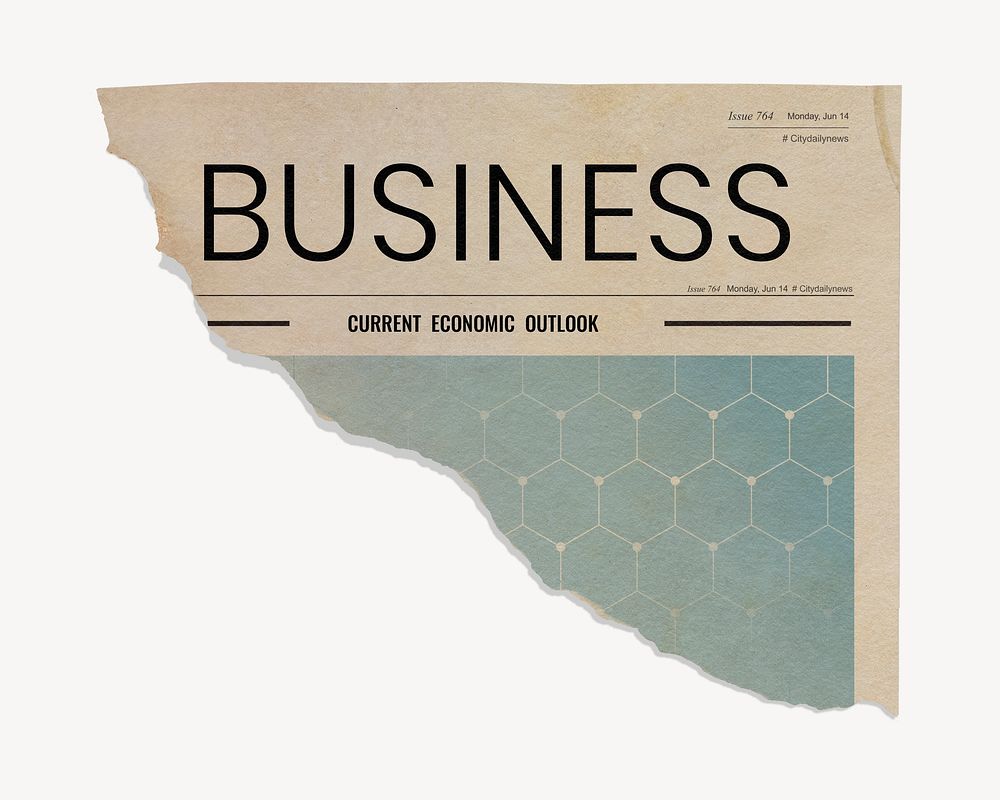 Ripped business newspaper, vintage publishing | Free Photo - rawpixel