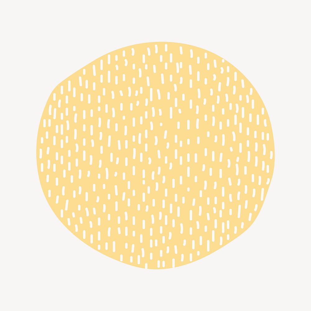 Yellow dots round shape collage | Free PSD - rawpixel