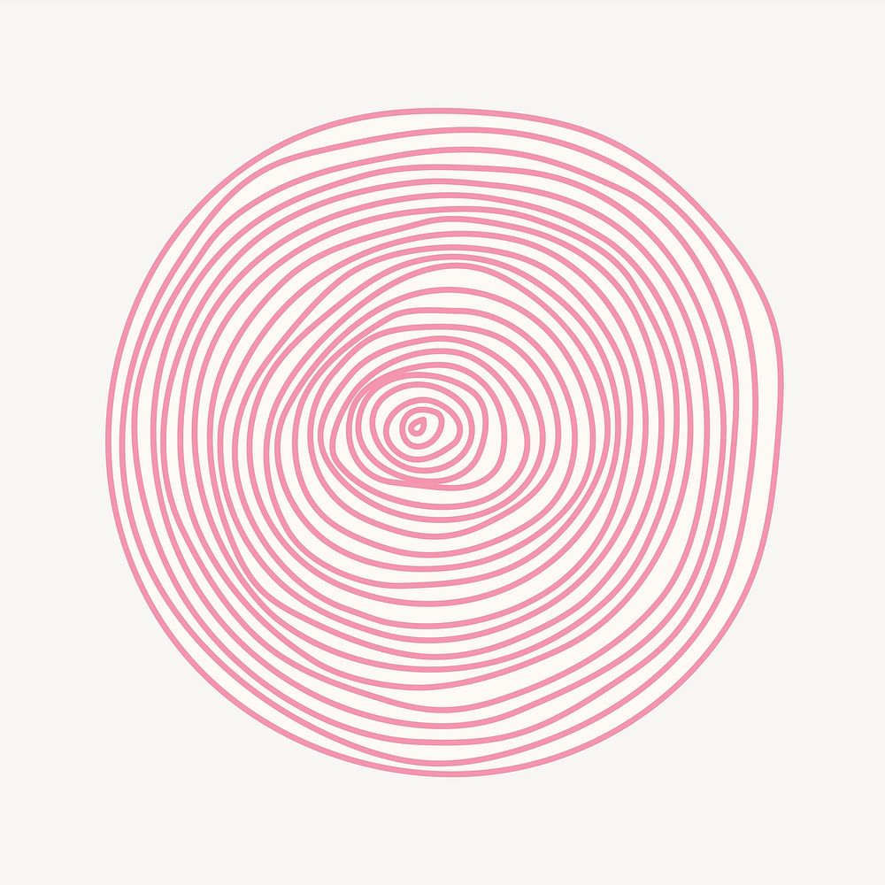Pink spiral round shape collage | Free Vector - rawpixel