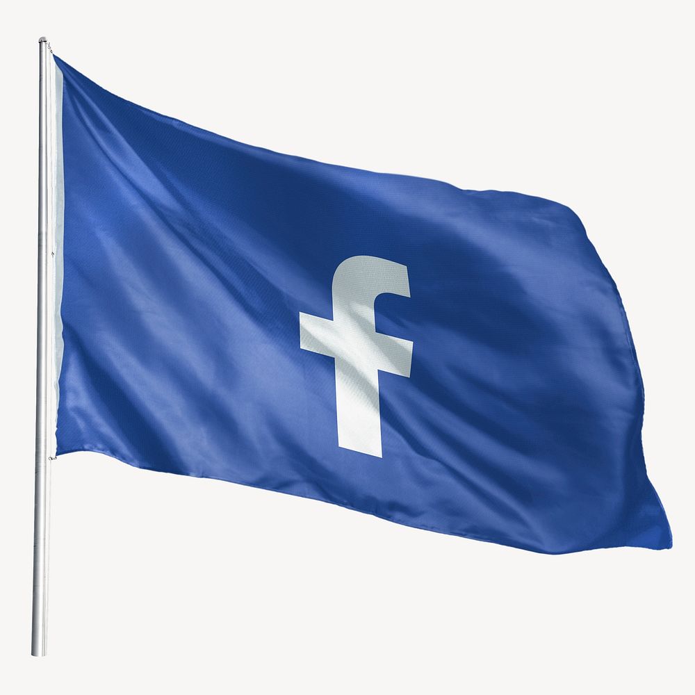 Facebook icon flag, social media. | Free Photo - rawpixel