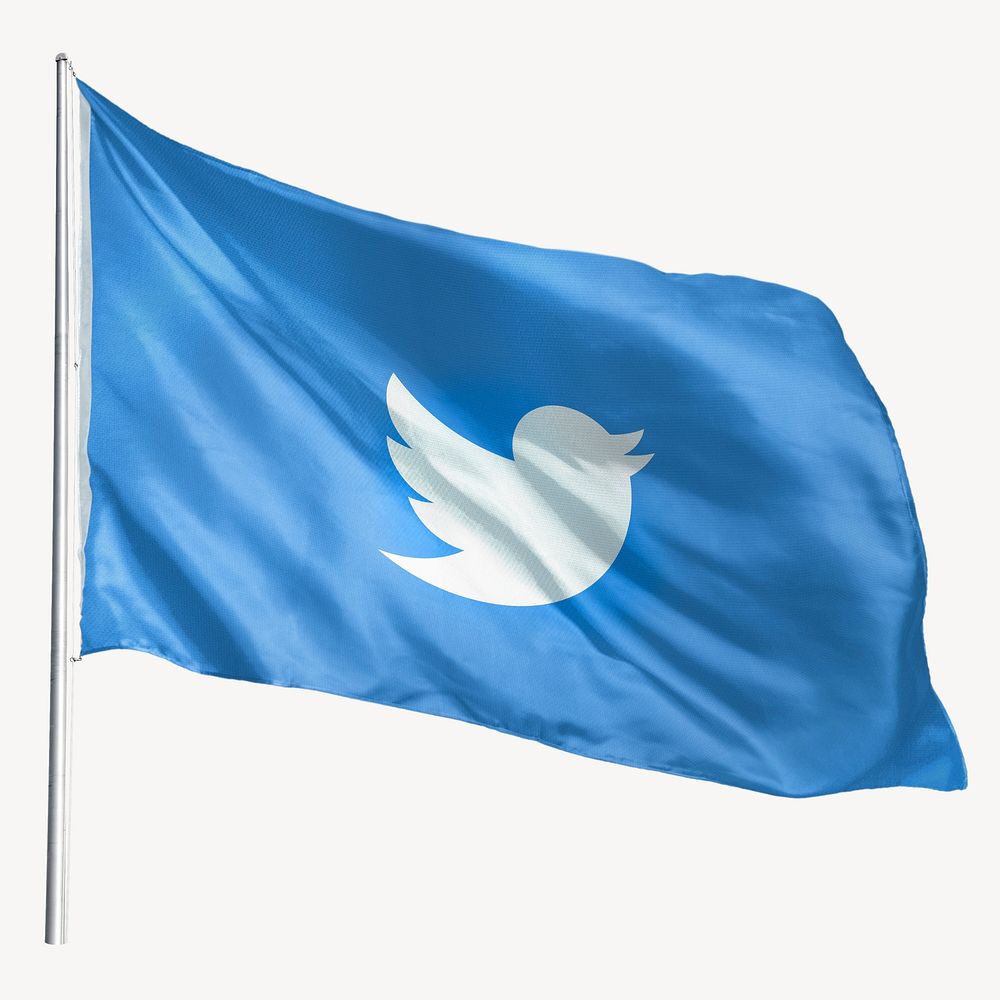 Twitter icon flag, social media. | Free Photo - rawpixel