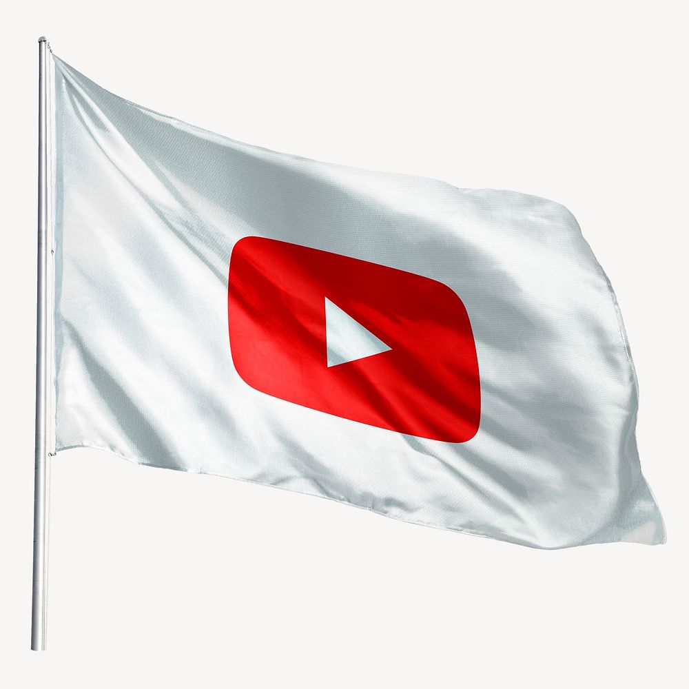 Youtube icon flag, social media. | Free Photo - rawpixel